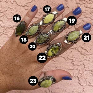 SERPENTINE Adjustable Ring ~ Adjustable Serpentine Ring ~ Peruvian Serpentine ~ Gift for Her ...