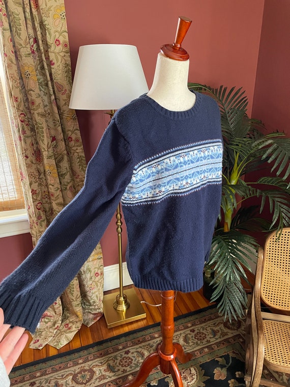 90s/early 2000s Cherokee brand navy sweater Y2K mens … - Gem
