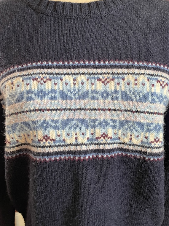 90s/early 2000s Cherokee brand navy sweater Y2K mens … - Gem
