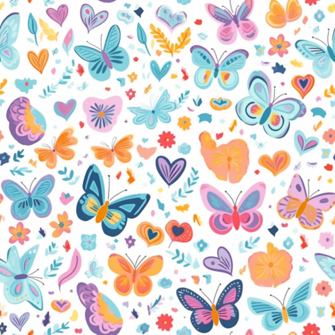 Digital Download - Seamless Pattern; Butterfly Pattern - Etsy
