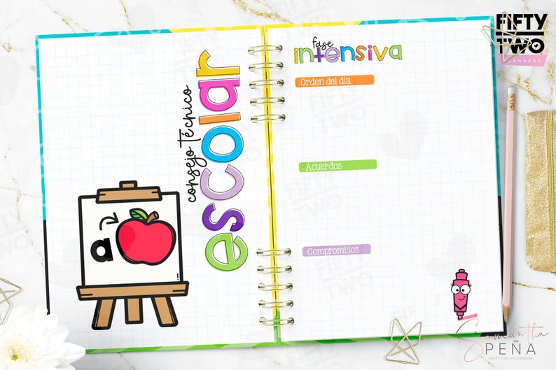 Rainbow Teacher Planner 2026-2027 / Half Letter Size / Printable ...
