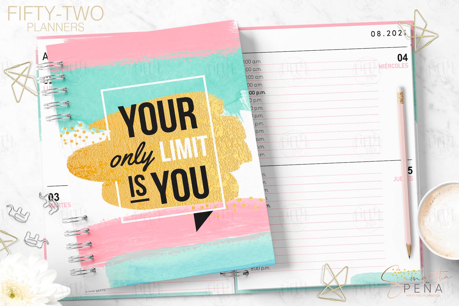 MINIMALIST AGENDA 2021 2022 with hours / PRINTABLE 2021-2022 / | Etsy