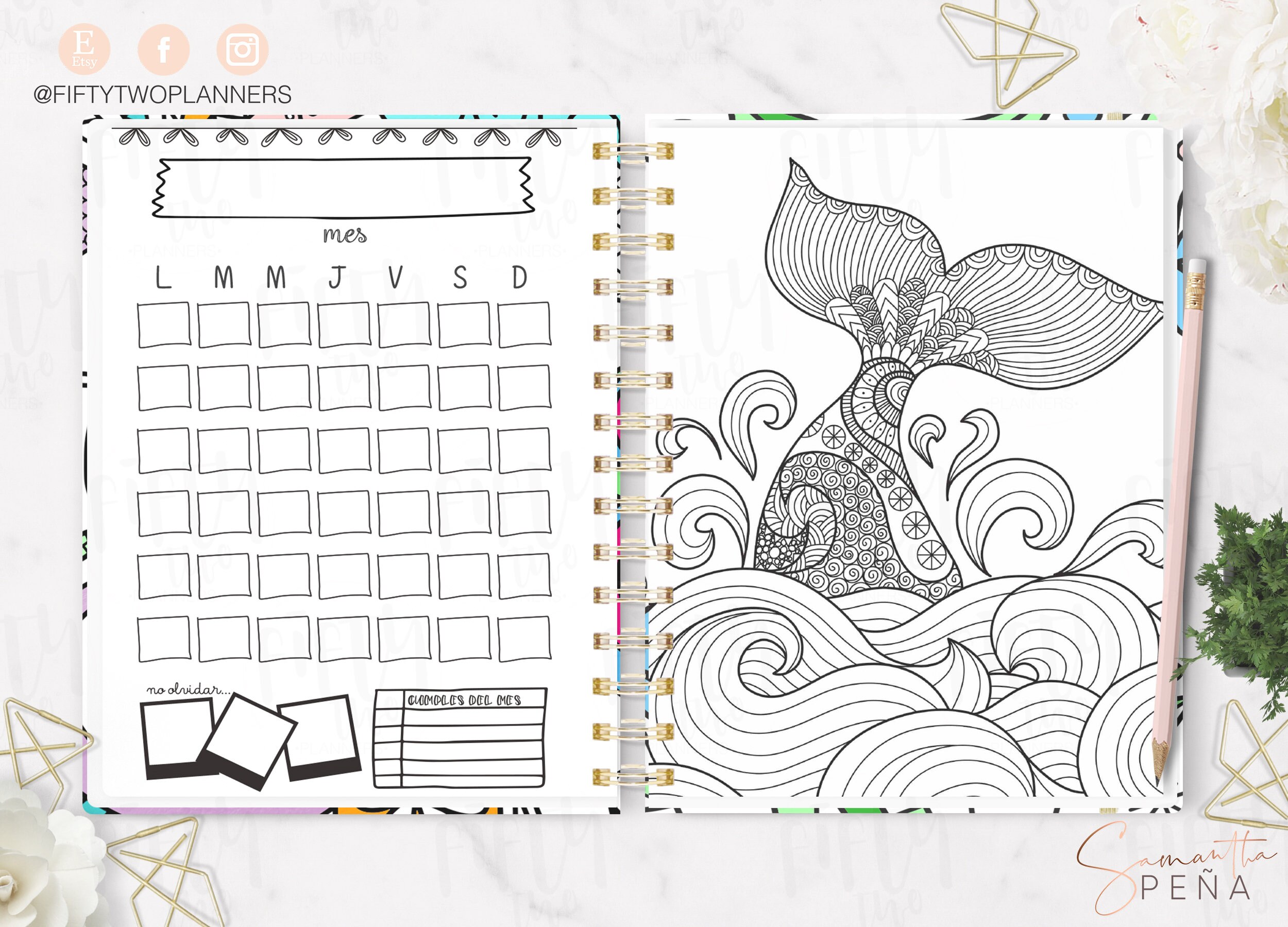 Task Notebook GIRL / Task Notebook for Girl / Back to School ...