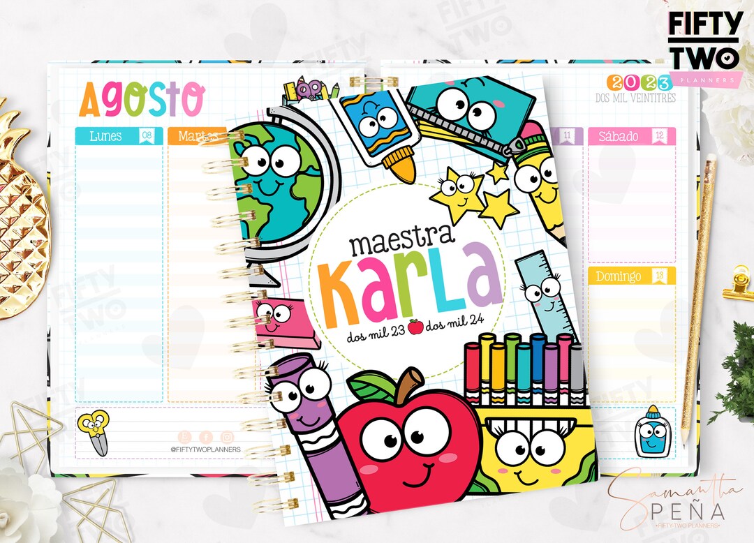 Rainbow Teacher Planner 2023 2024 / Printable / Printable Teacher ...