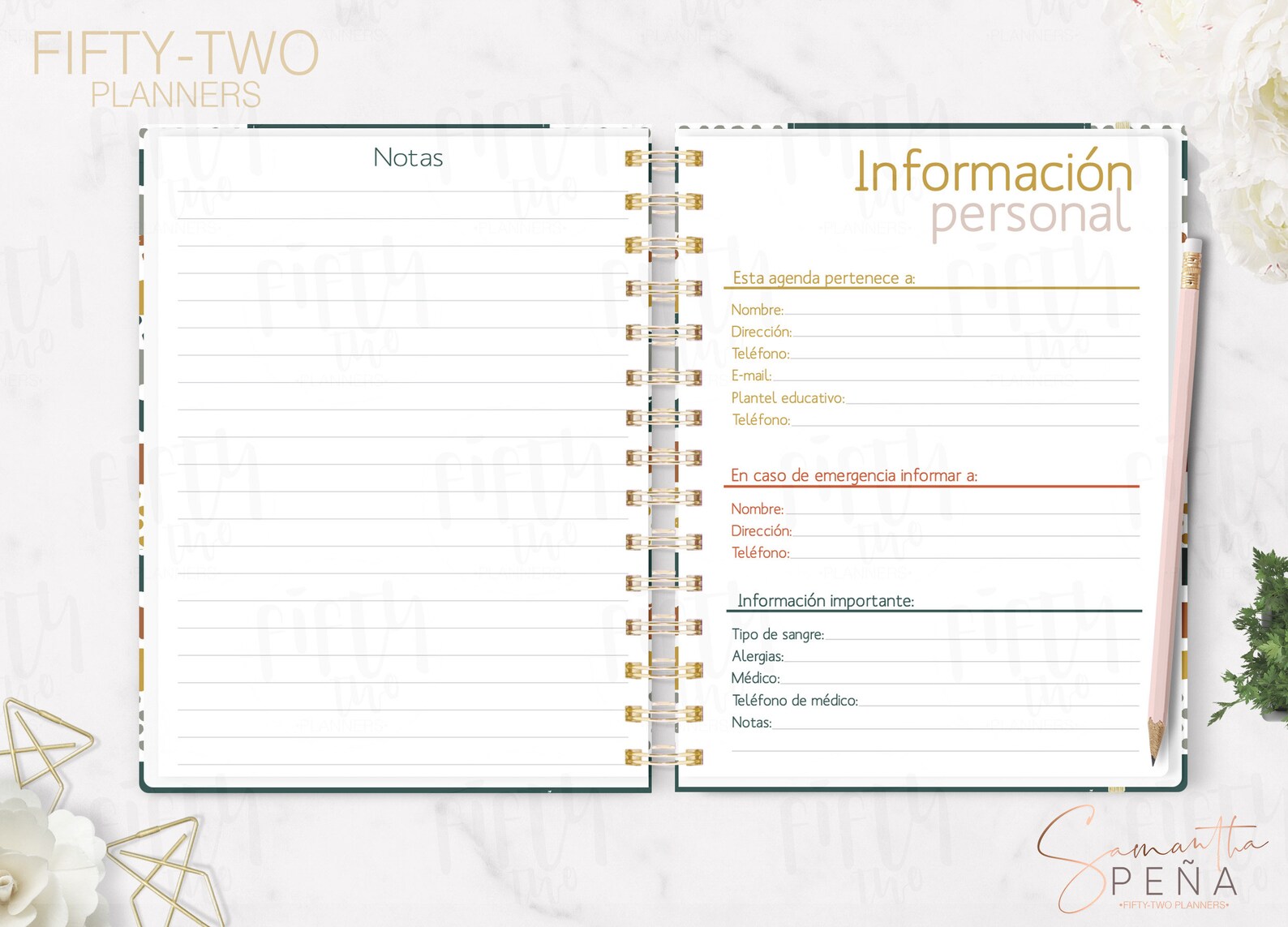 Agenda para estudiante 2021 2022 / digital / imprimible / | Etsy