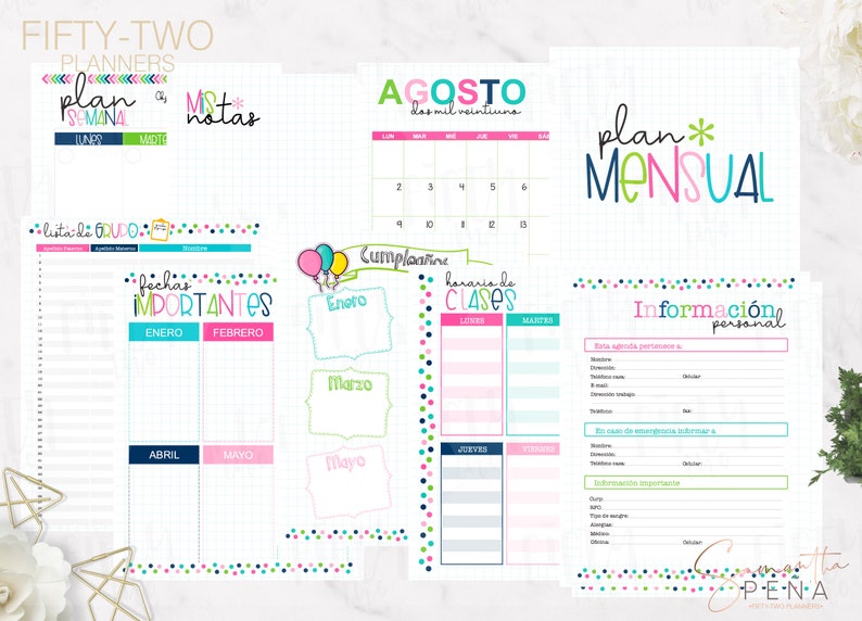 Teacher Planner 2021 2022 / Digital / Printable / Master | Etsy
