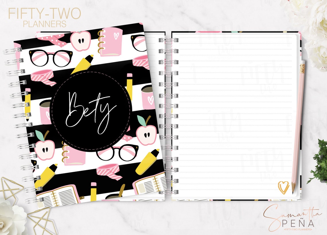 Paquete de libretas y cubiertas para maestra / hojas | Etsy