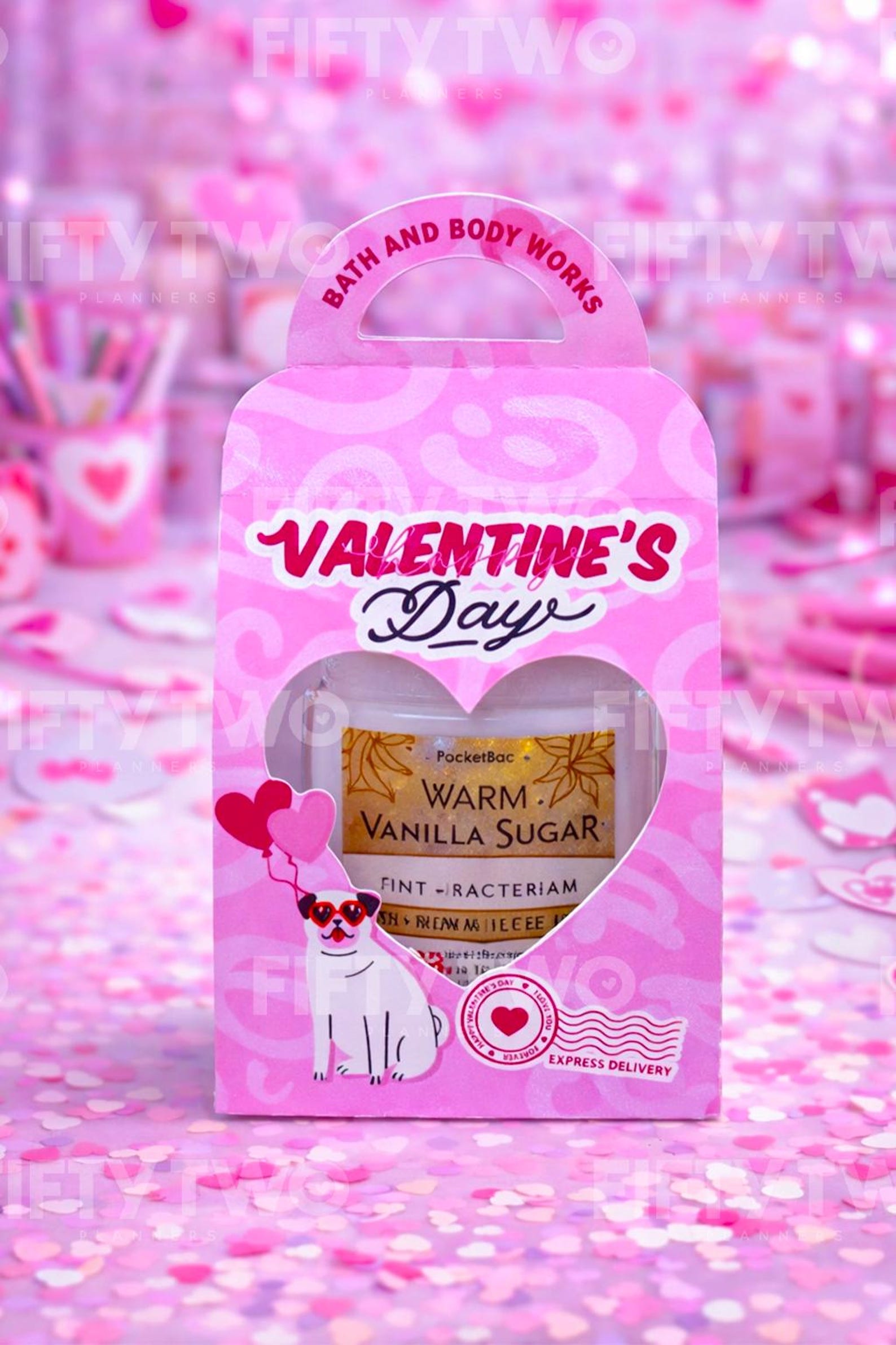 Bundle 12 Valentine PocketBac Holder Template | Printable Gift Box ...
