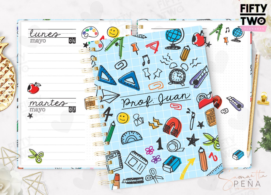 DIA DEL MAESTRO agenda imprimible tamaño bolsillo 1114 cm / Nueva ...