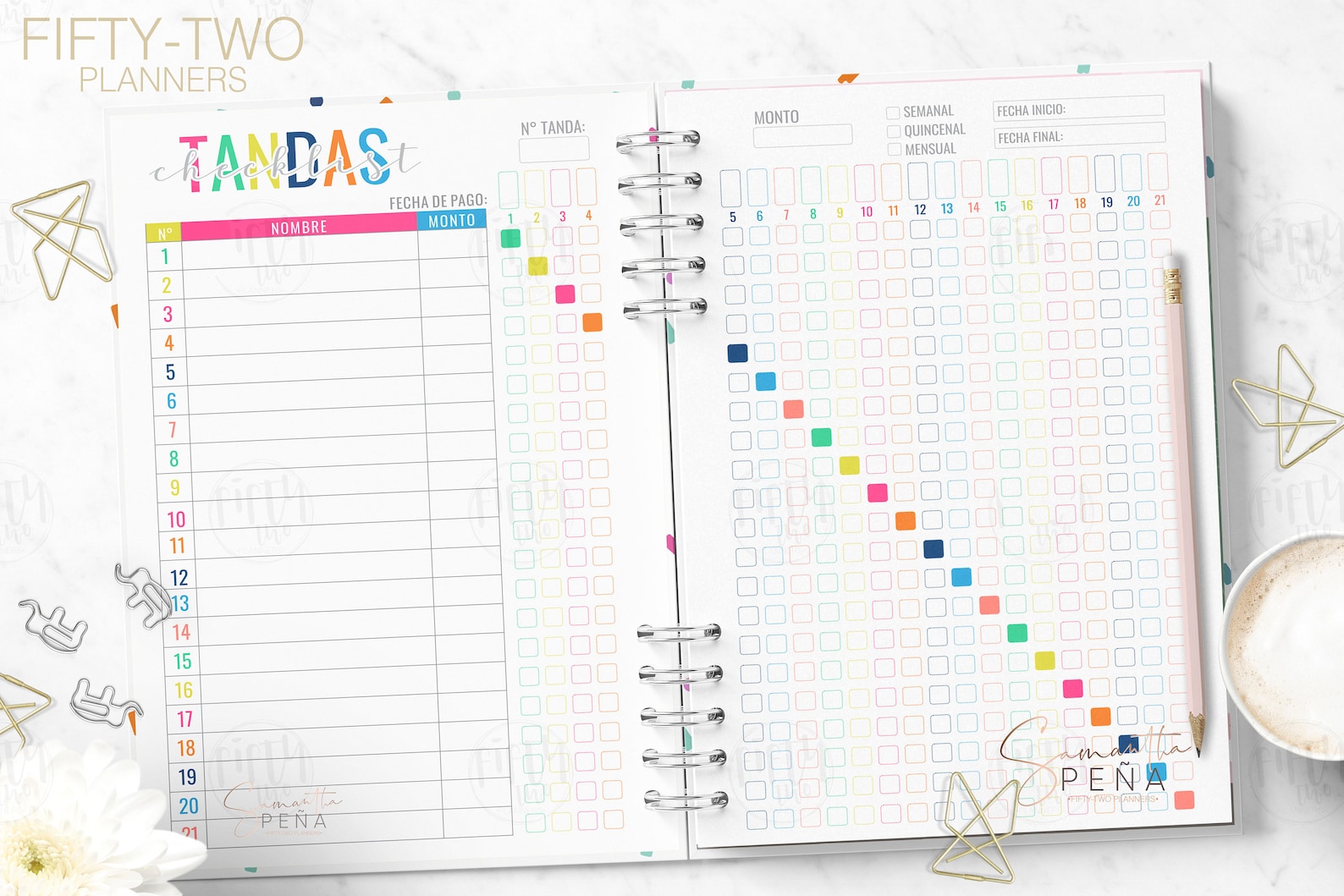 Organizador de tandas / formato de tandas / organizador para tandas ...