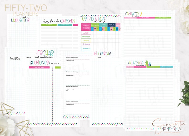 Teacher Planner 2021 2022 / Digital / Printable / Master | Etsy