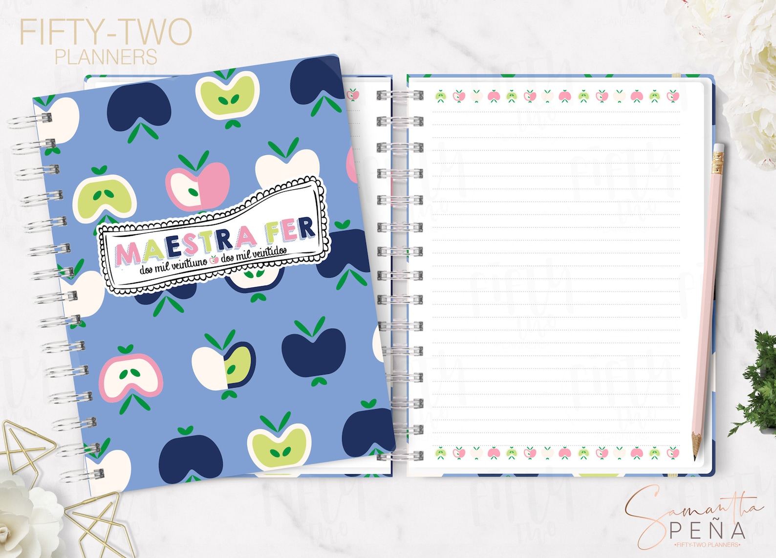 Paquete de libretas y cubiertas para maestra / hojas | Etsy