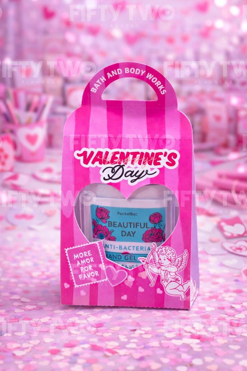 Bundle 12 Valentine PocketBac Holder Template | Printable Gift Box ...