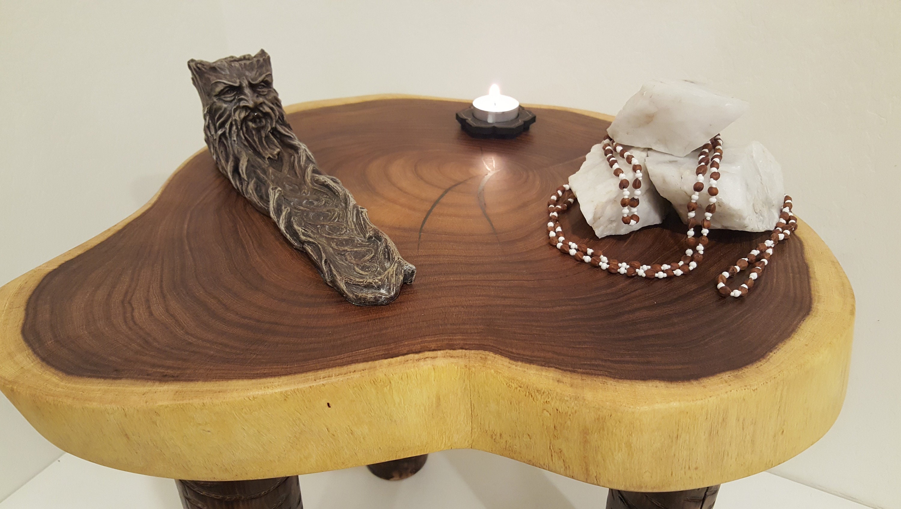 Live Edge Side/end Table. Mesquite. Corner Table Round Table - Etsy