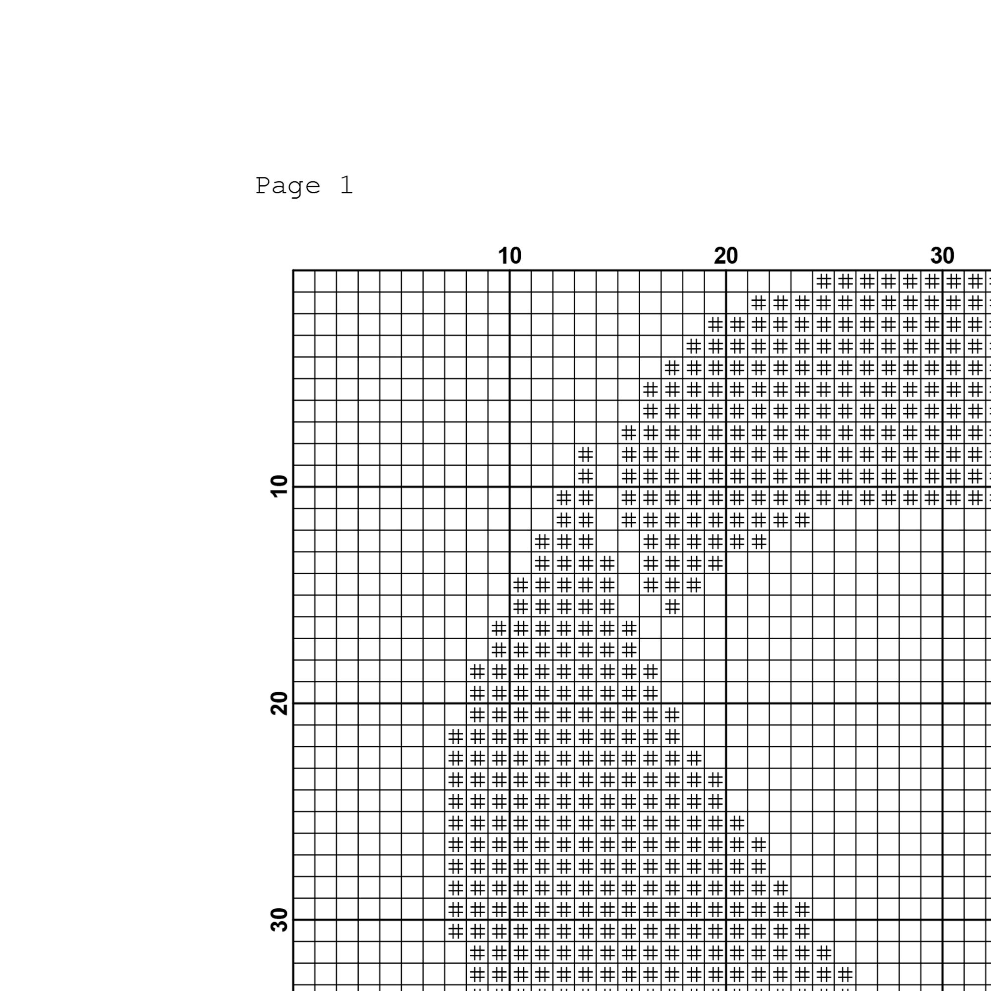 Breast Cancer Cross Stitch Pattern PDF Awareness Breast Cancer | Etsy