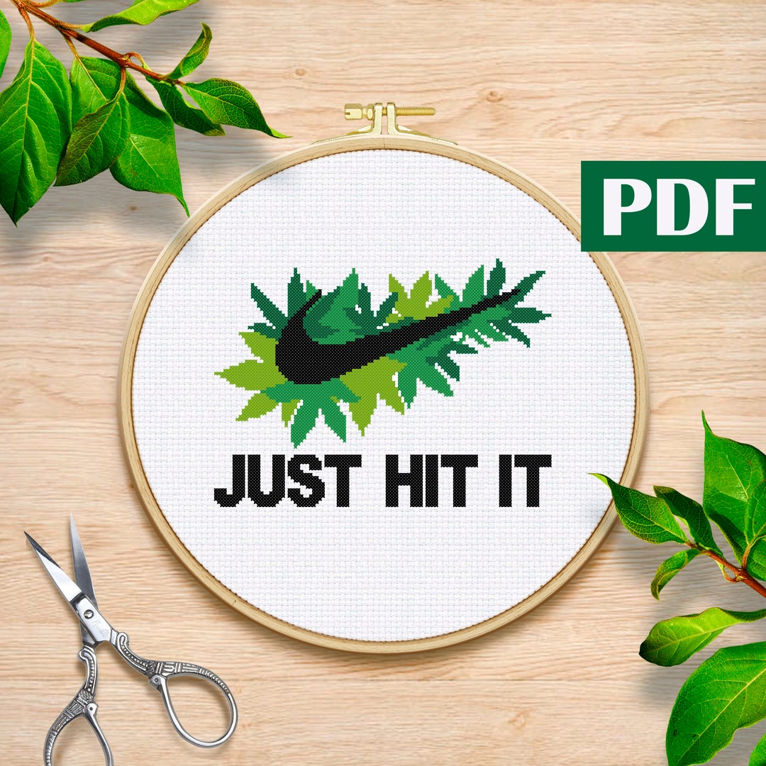 Merry Juana Cross Stitch Pattern Marijuana Leaf Modern Cross Stitch ...
