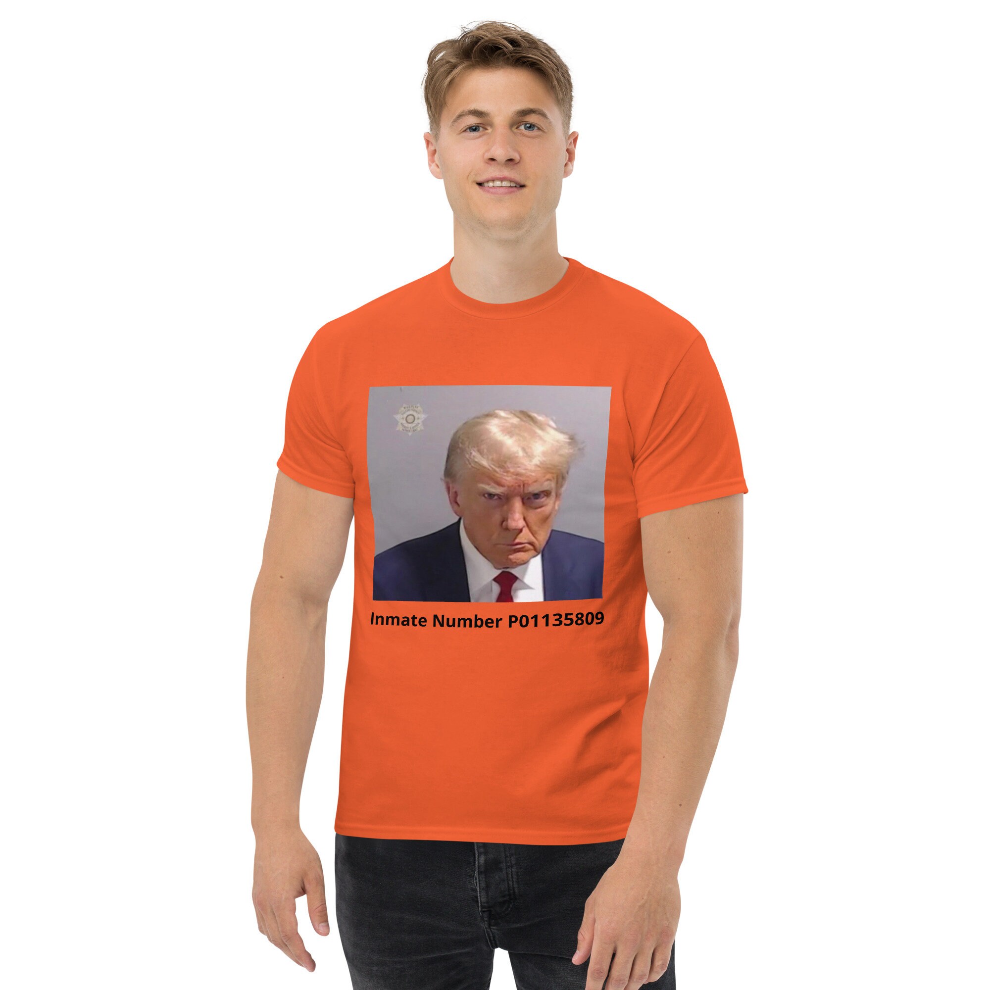 Donald Trump Inmate Number P01135809 Mug Shot Men's - Etsy