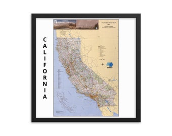 OREGON STATE ROAD Map Glossy Poster Picture Photo Banner or - Etsy