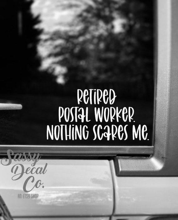 Retired Postal Worker Usps Decal - Etsy