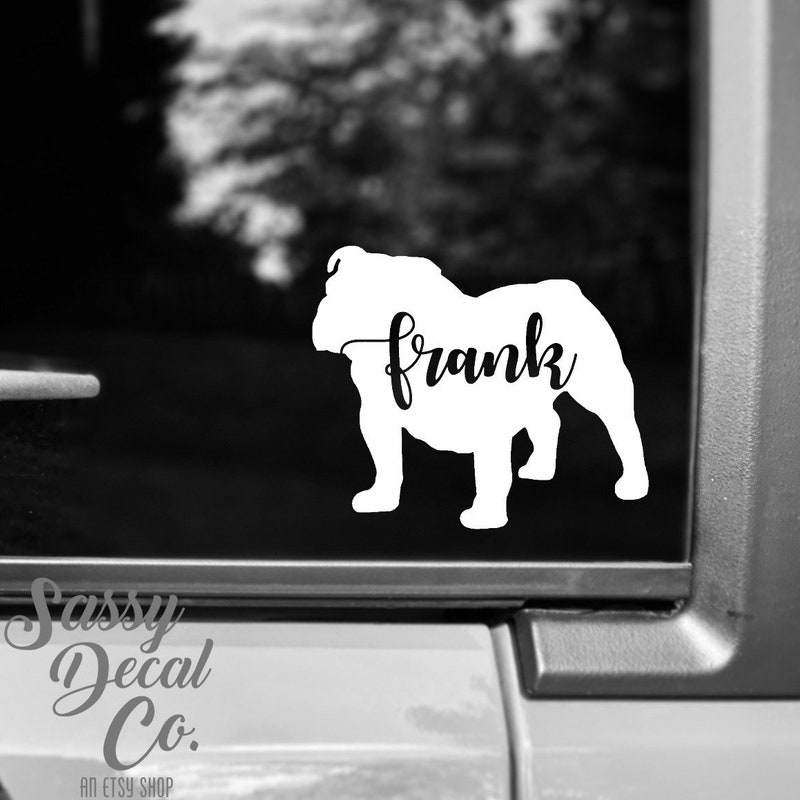 Funny Bulldog Decals - Etsy