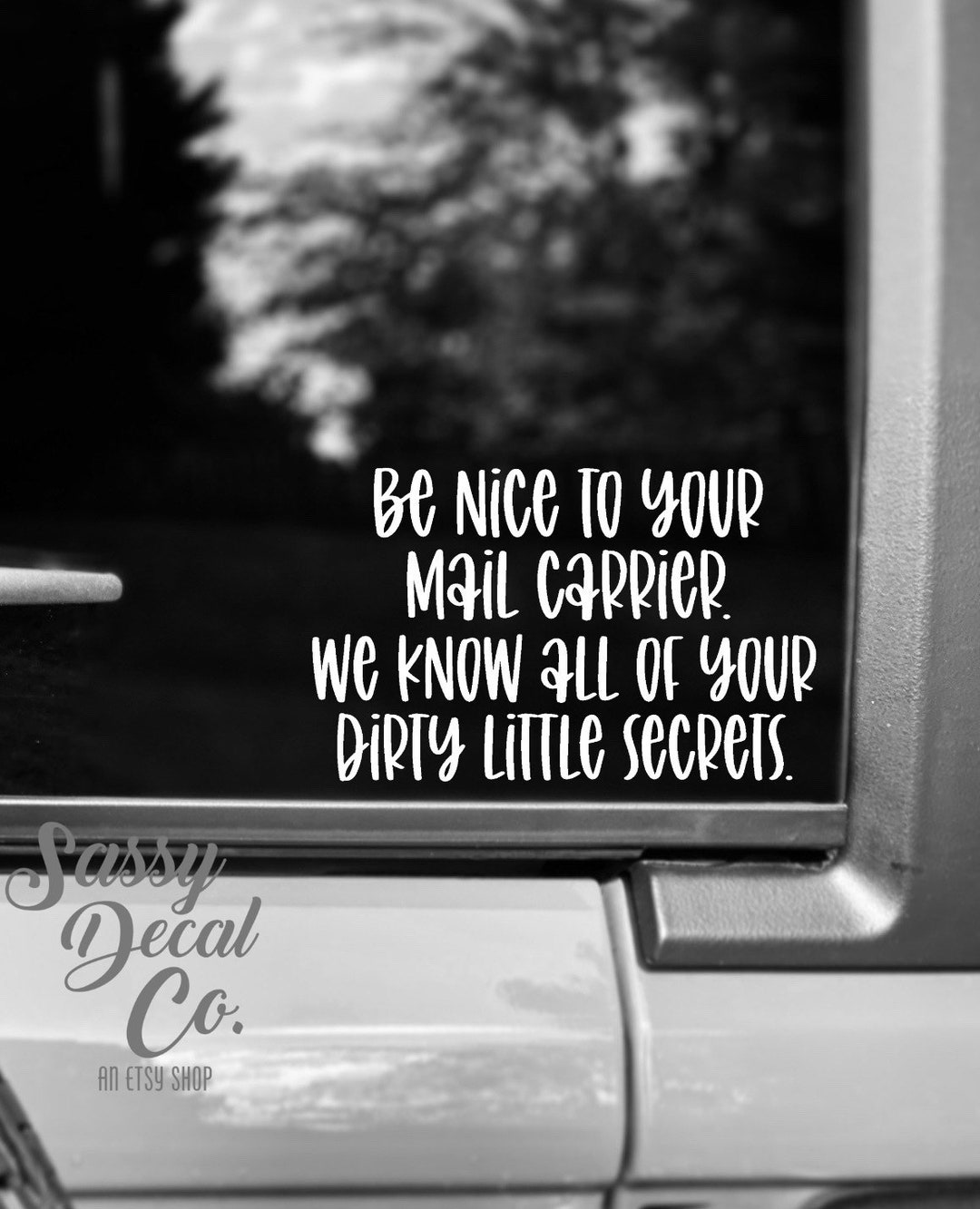 Be Nice to Me Usps Decal - Etsy