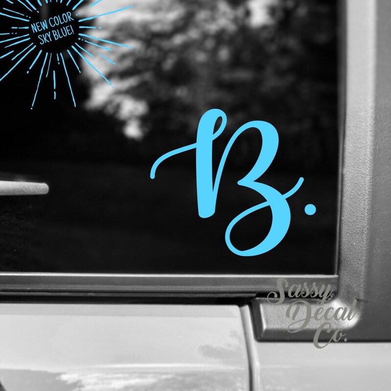 Initials Decal - Etsy