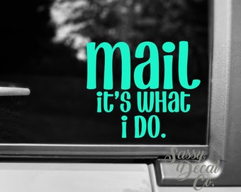 Mail Lady Decal | Etsy