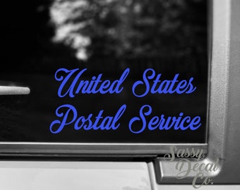 USPS United States Postal Service Mail Truck Sticker Sheet, Icon ...