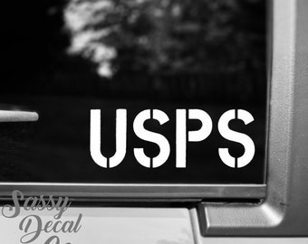U.S. Mail Frequent Stops Car Window Decal Fast Shipping - Etsy