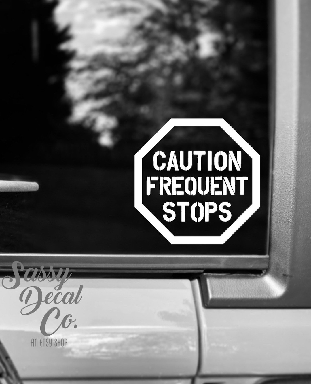 Caution Frequent Stops Decal - Etsy