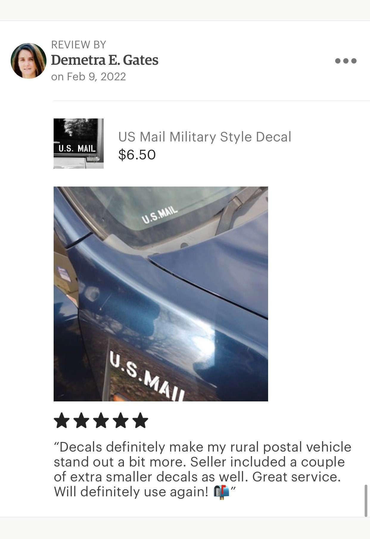 US Mail Military Style Decal - Etsy