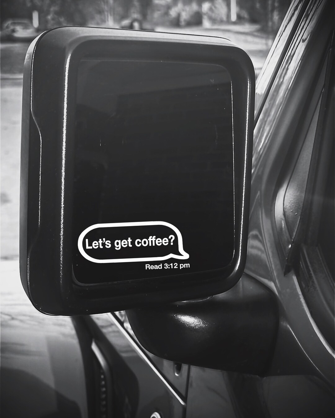 Let’s Get Coffee Text Message Decal - Etsy