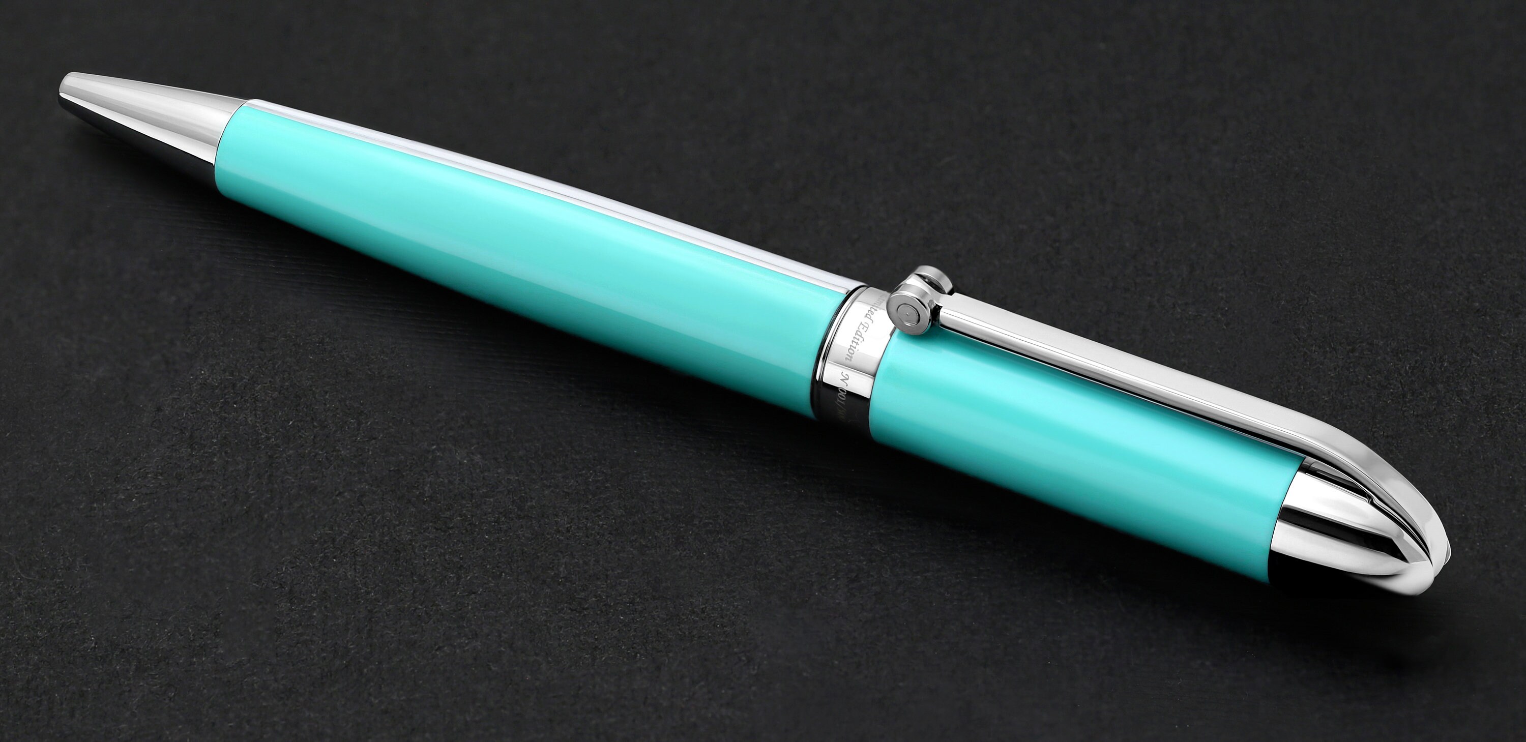 Xezo Visionary Ballpoint Pen. Sky Blue & White Colorblock Design, Hand ...