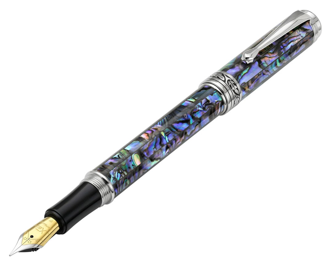 Xezo Maestro Fountain Pen Fine Nib. Natural Abalone Sea Shell - Etsy