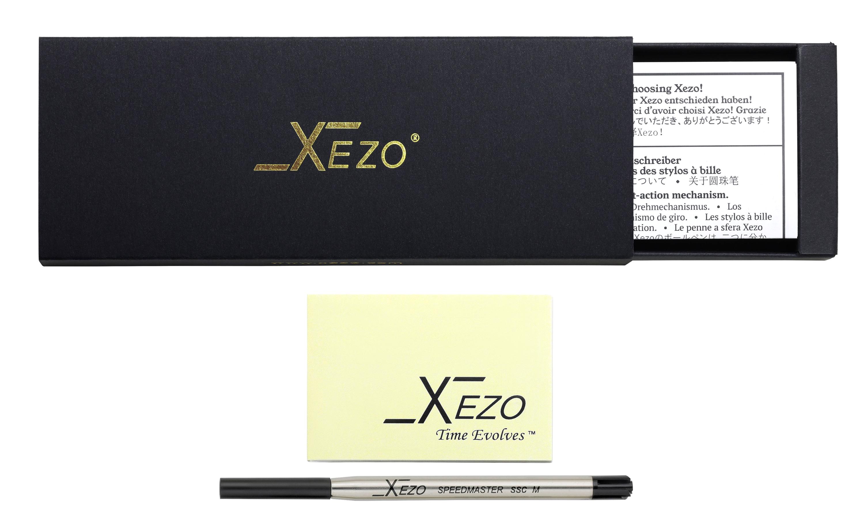 Xezo Speed Master Ballpoint Pen, Medium Tip. Cerise, Chrome Plated ...