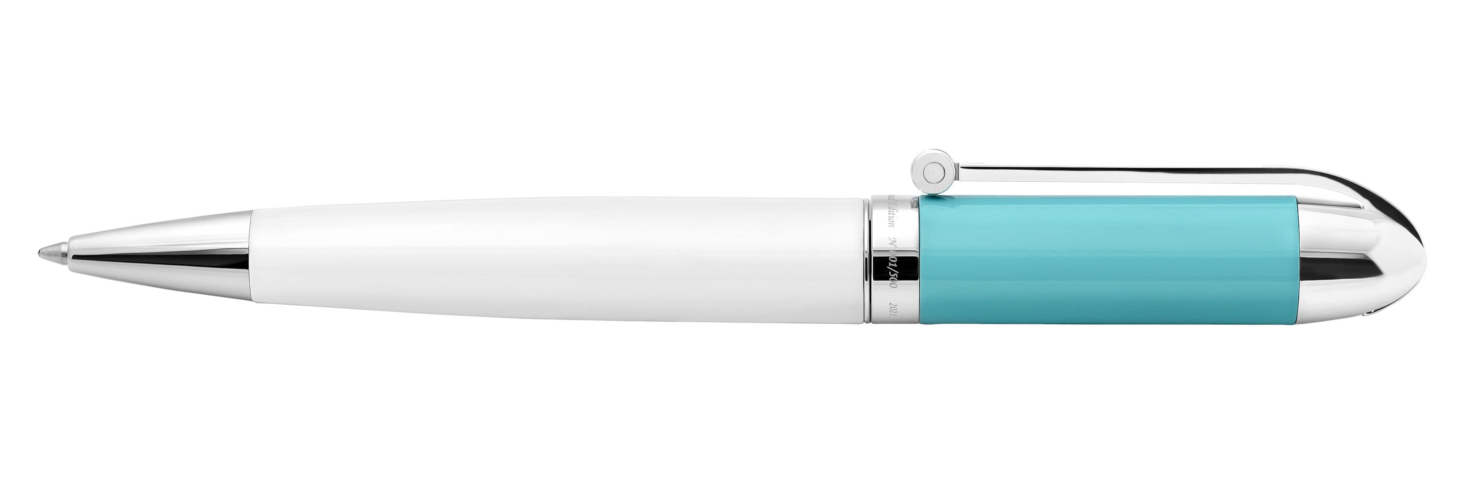 Xezo Visionary Ballpoint Pen. Sky Blue & White Colorblock Design, Hand ...