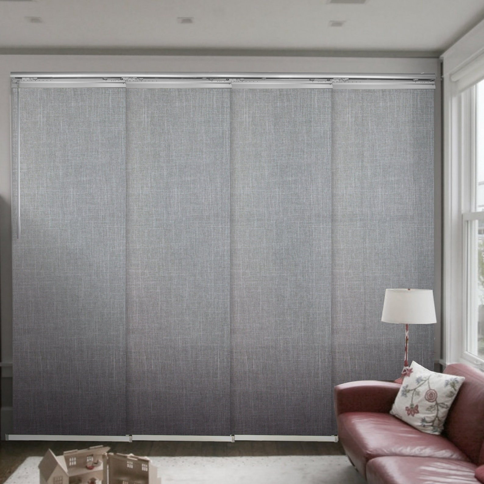 4-panel Single Rail Panel Track / Room Divider / Blinds - Etsy