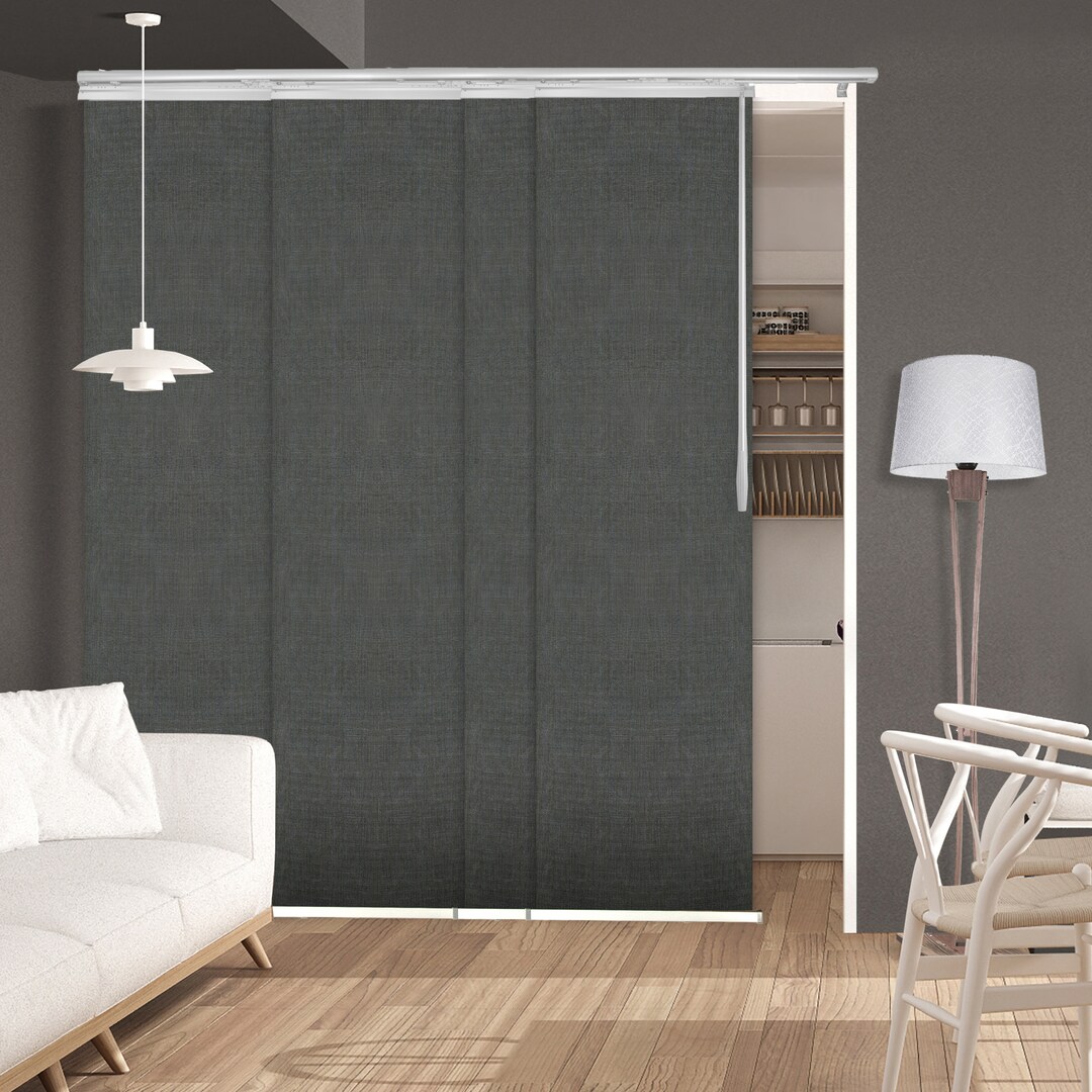 Smoke 4-panel Single Rail Panel Track / Room Divider / Blinds - Etsy