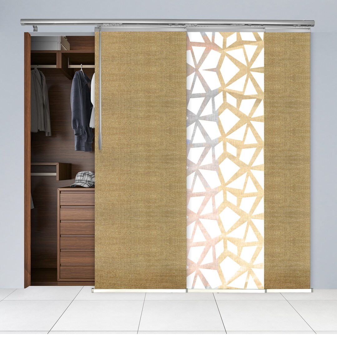 3-panel Single Rail Panel Track / Room Divider / Blind Extendable 3666w ...