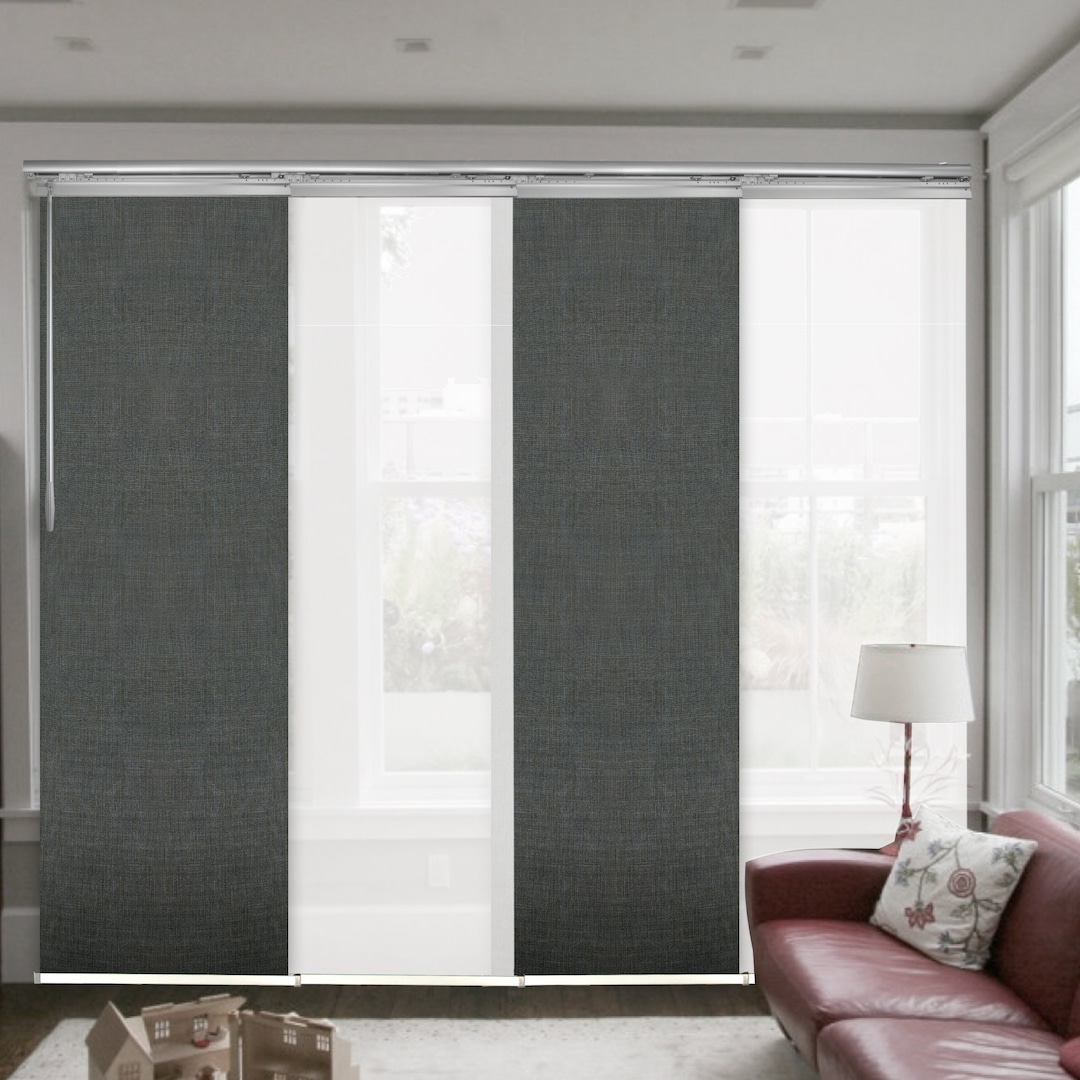 4-panel Single Rail Panel Track / Room Divider / Blind - Etsy