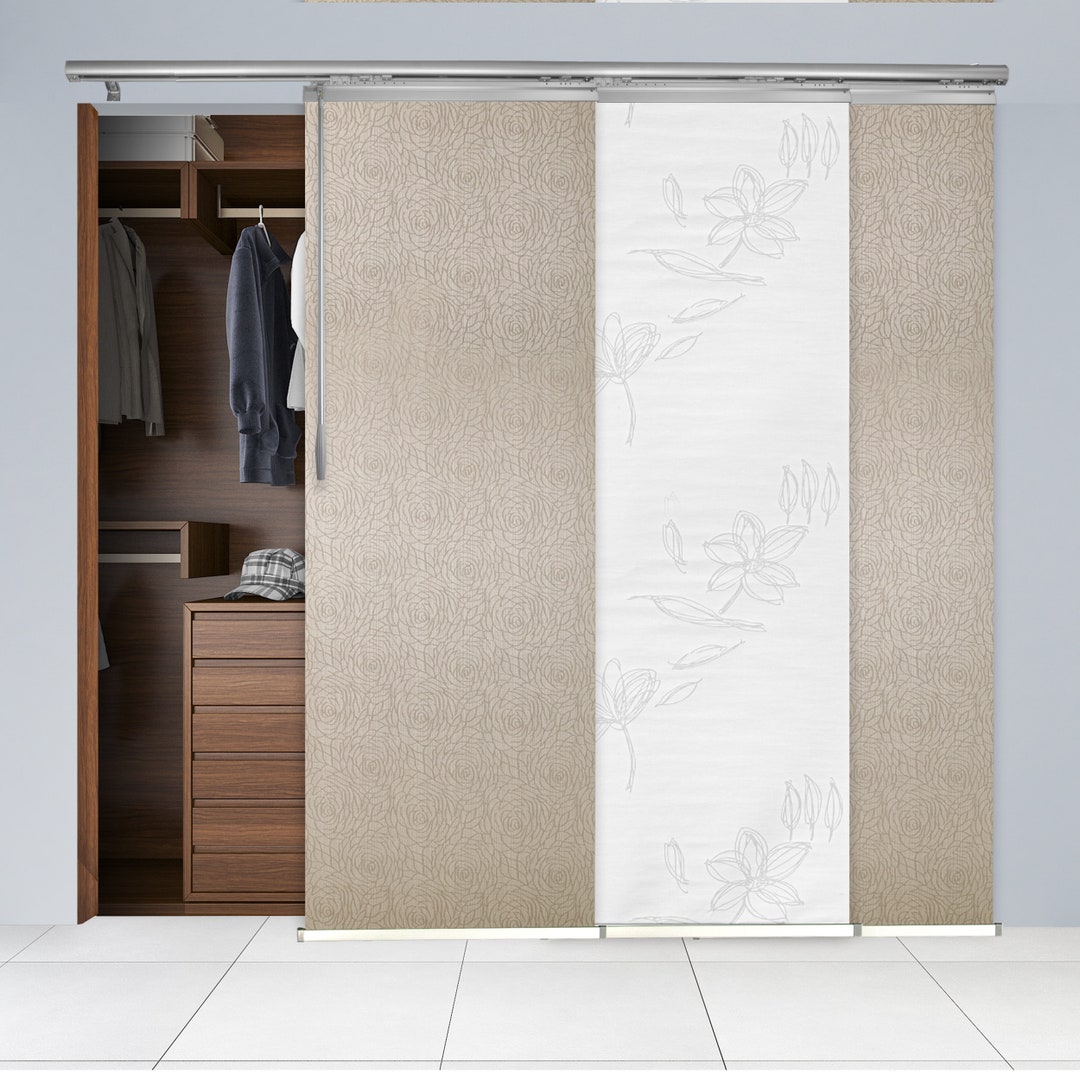 3-panel Single Rail Panel Track / Room Divider / Blind Extendable 3666w ...