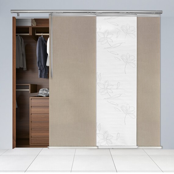 3-panel Single Rail Panel Track / Room Divider / Blind | Etsy