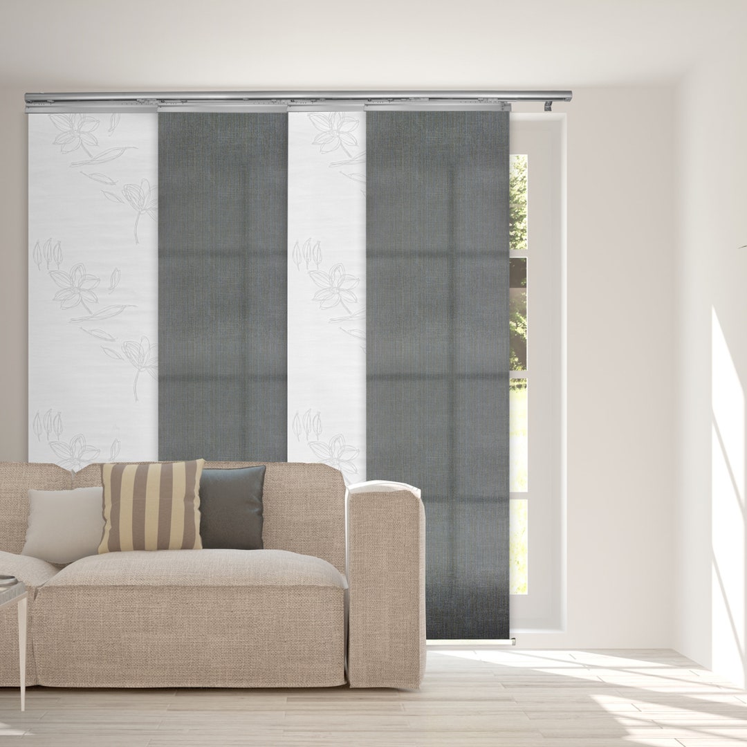 4-panel Single Rail Panel Track / Room Divider / Blind - Etsy