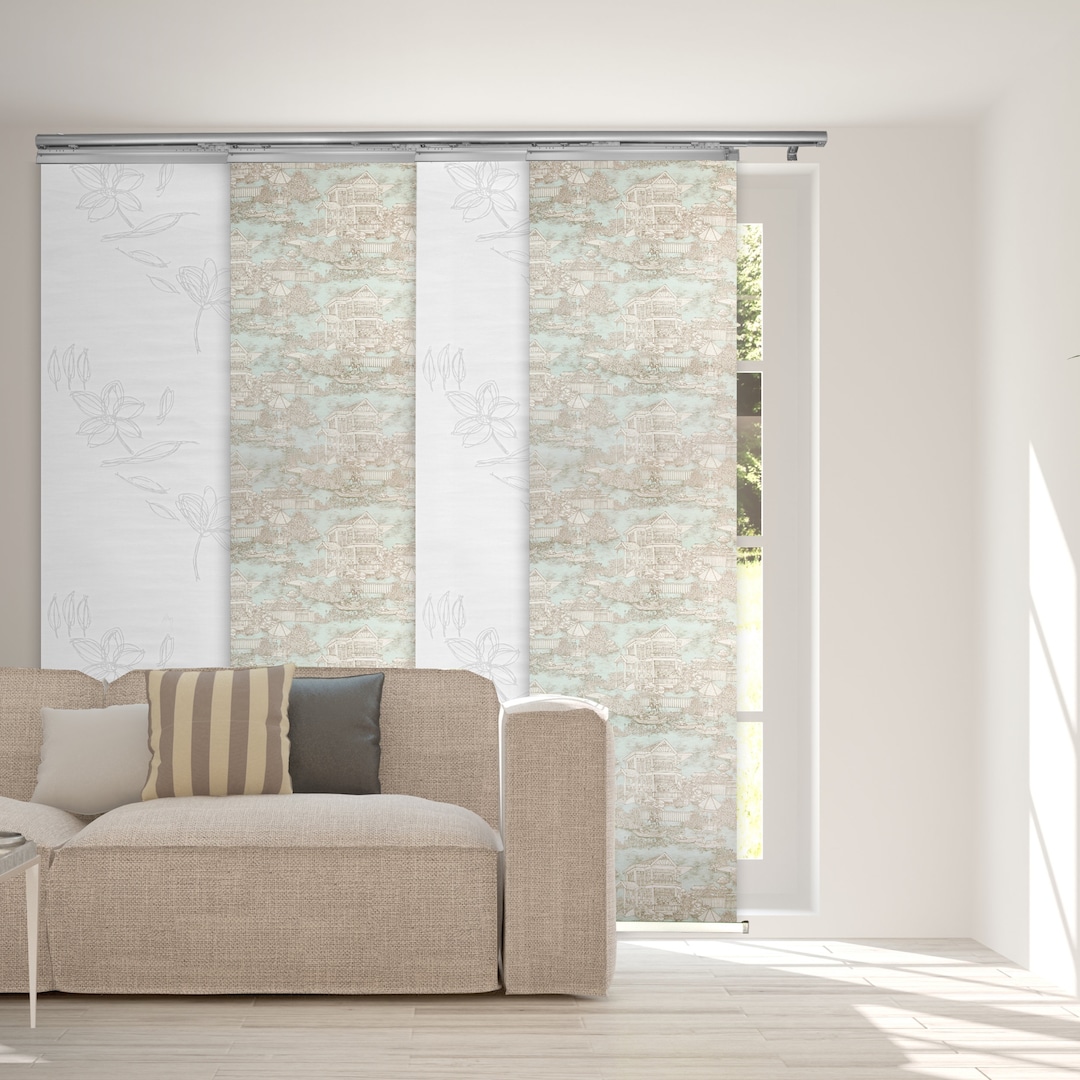 4-panel Single Rail Panel Track / Room Divider / Blind - Etsy