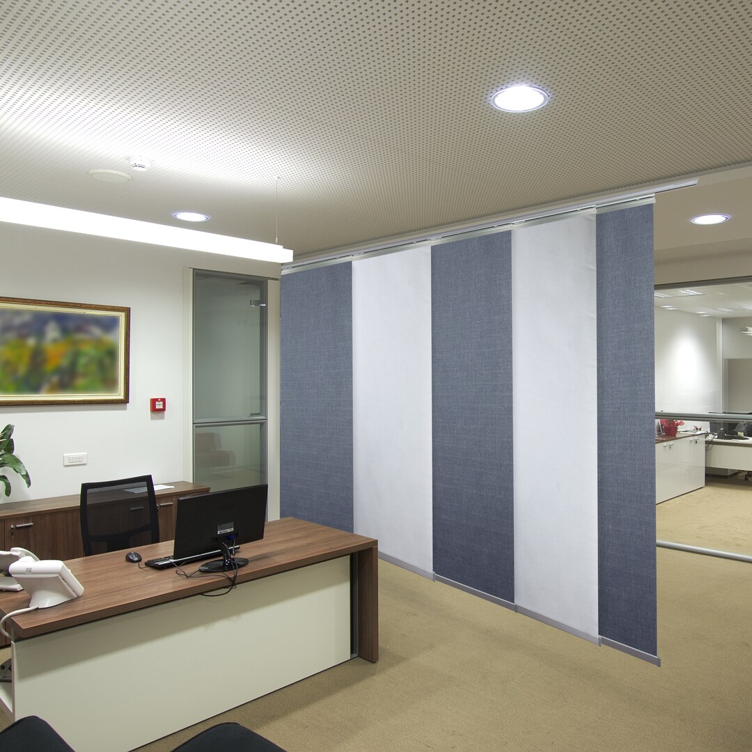 5-panel Single Rail Panel Track / Room Divider / Blind Extendable ...