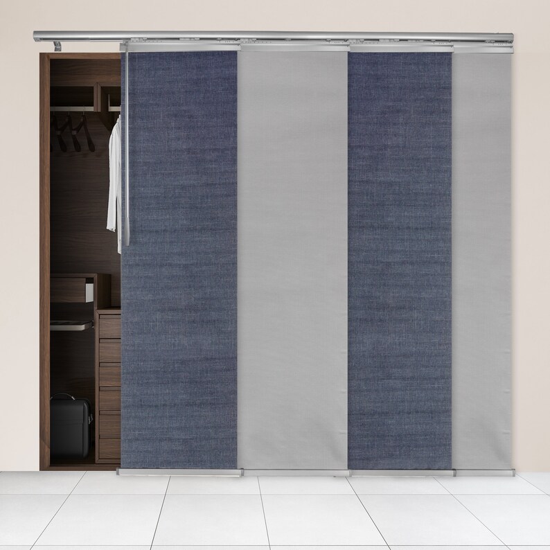 4-panel Single Rail Panel Track / Room Divider / Blind - Etsy