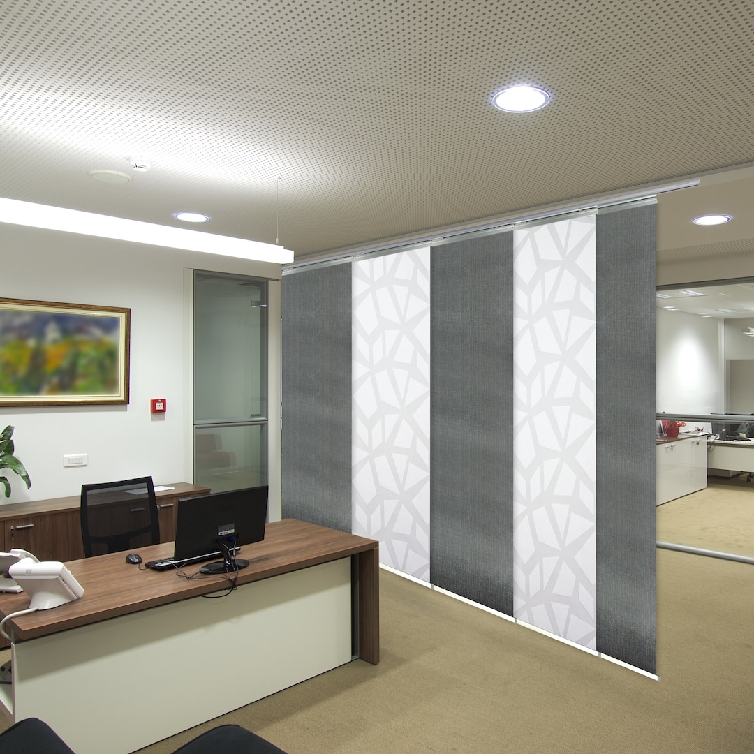 5-panel Single Rail Panel Track Extendable 58110w X 94h, Panel Width 23 ...