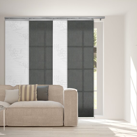 4-panel Single Rail Panel Track / Room Divider / Blind - Etsy