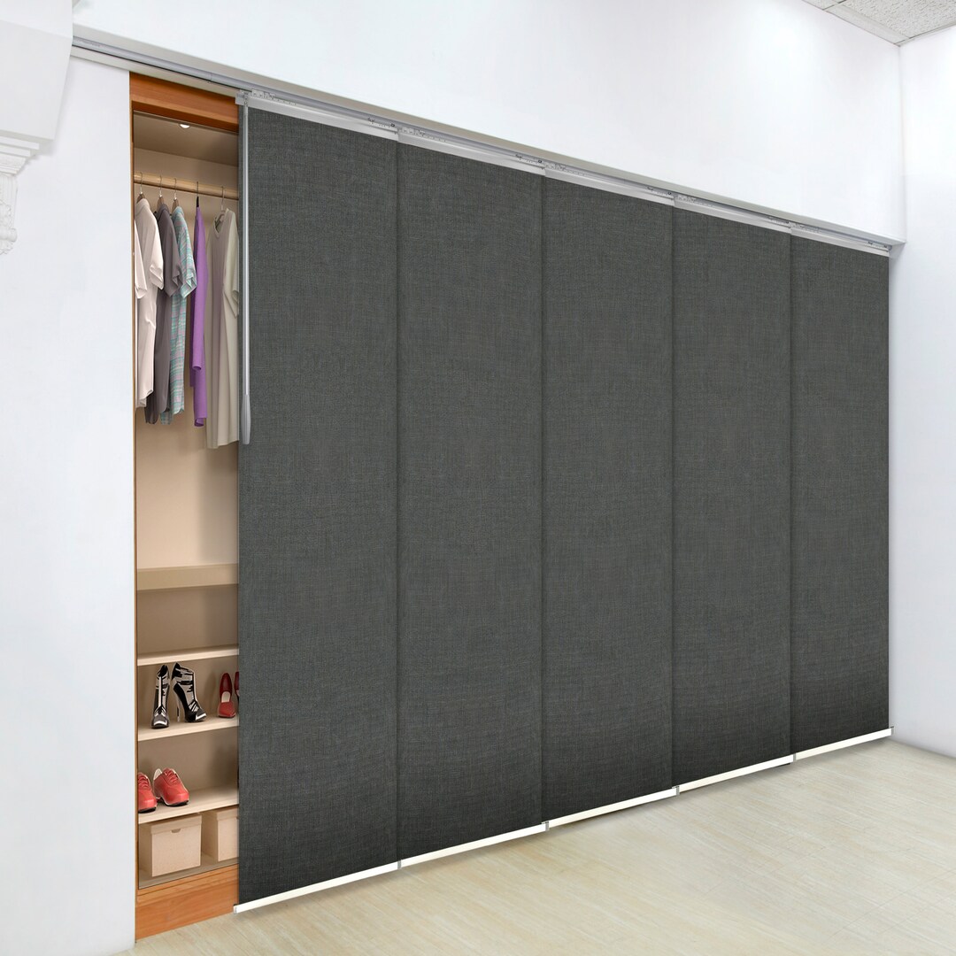 Pebble 5-panel Single Rail Panel Track / Room Divider / Blinds 58110w X ...