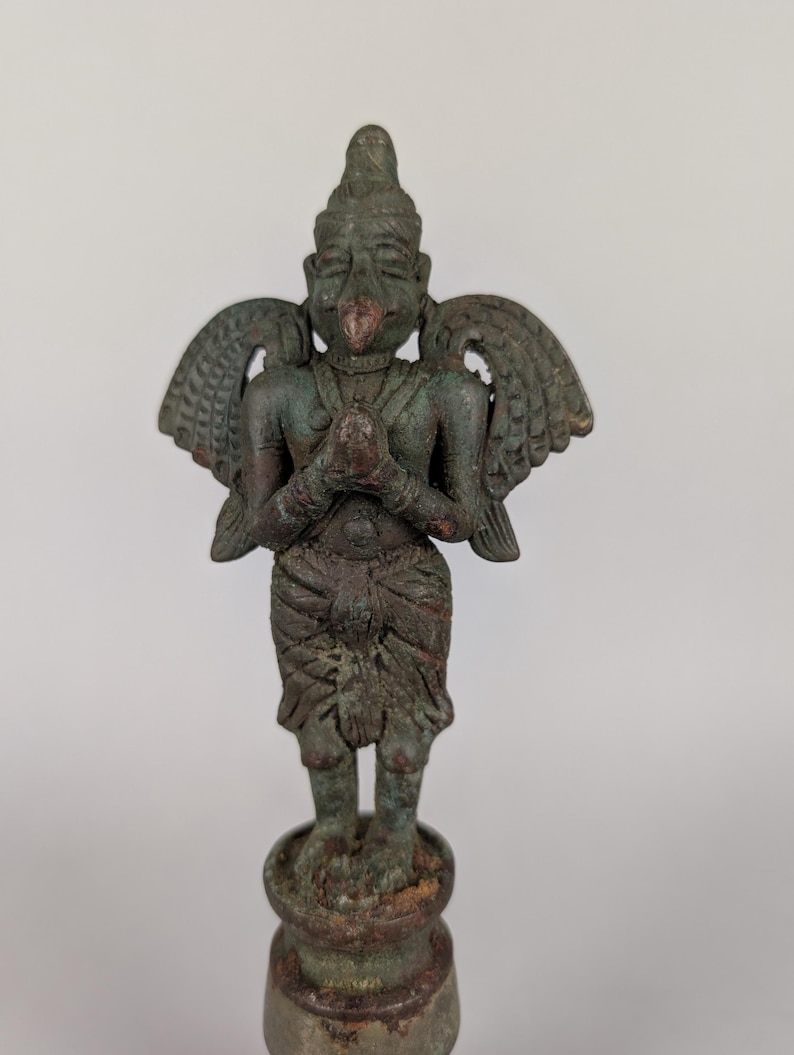 Garuda in Namaste Atop a Bell Shaped Stand - Etsy Australia